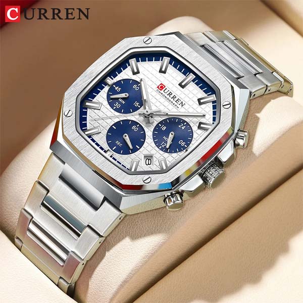 CURREN 8459 Quartz Chronograph Watch for Men – OLEVS WATCH SHOP